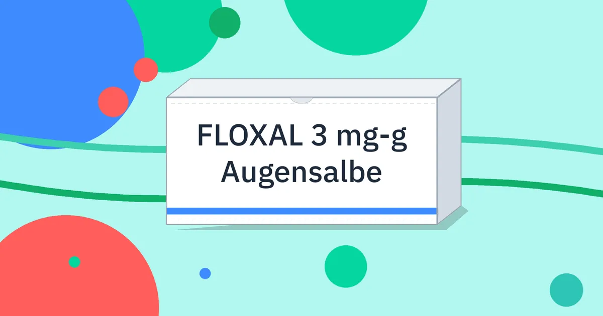 Symbolbild: Packung mit der Aufschrift FLOXAL 3 mg-g Augensalbe (PZN 10286546) – Verfügbarkeit und Bezug in Apotheken in Frankfurt am Main