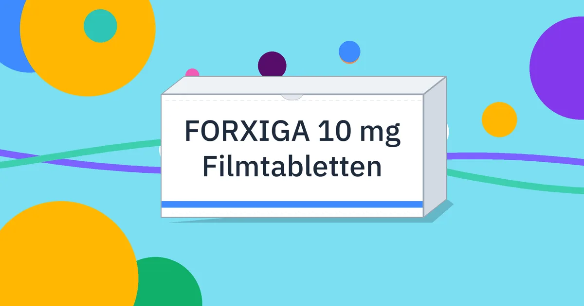 Symbolbild: Packung mit der Aufschrift FORXIGA 10 mg Filmtabletten (PZN 19665914) – Verfügbarkeit und Bezug in Apotheken in Frankfurt am Main