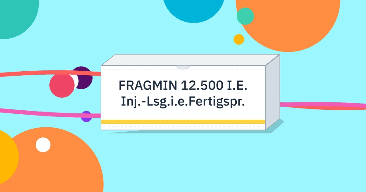 Symbolbild: Packung mit der Aufschrift FRAGMIN 12.500 I.E. Inj.-Lsg.i.e.Fertigspr. (PZN 11367695) – Verfügbarkeit und Bezug in Apotheken in Frankfurt am Main