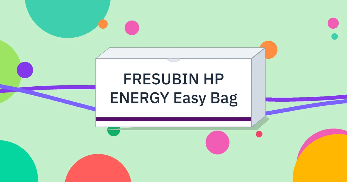 Symbolbild: Packung mit der Aufschrift FRESUBIN HP ENERGY Easy Bag (PZN 01554410) – Verfügbarkeit und Bezug in Apotheken in Frankfurt am Main