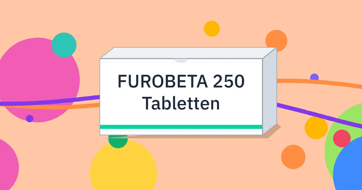 Symbolbild: Packung mit der Aufschrift FUROBETA 250 Tabletten (PZN 08516660) – Verfügbarkeit und Bezug in Apotheken in Frankfurt am Main