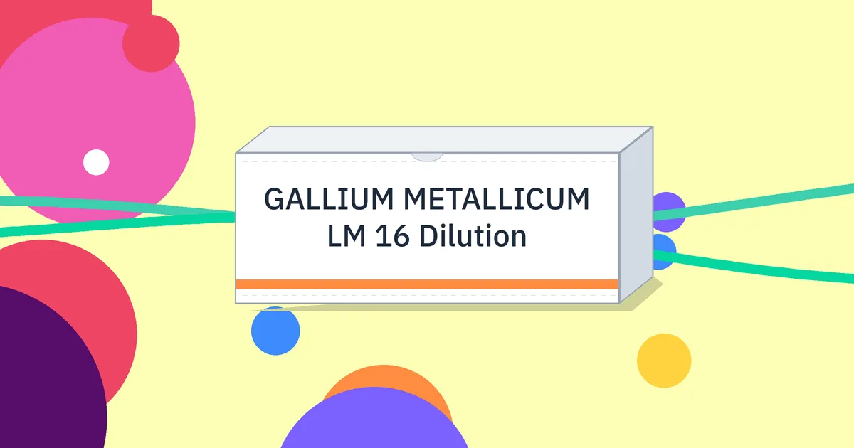 Symbolbild: Packung mit der Aufschrift GALLIUM METALLICUM LM 16 Dilution (PZN 12874939) – Verfügbarkeit und Bezug in Apotheken in Frankfurt am Main