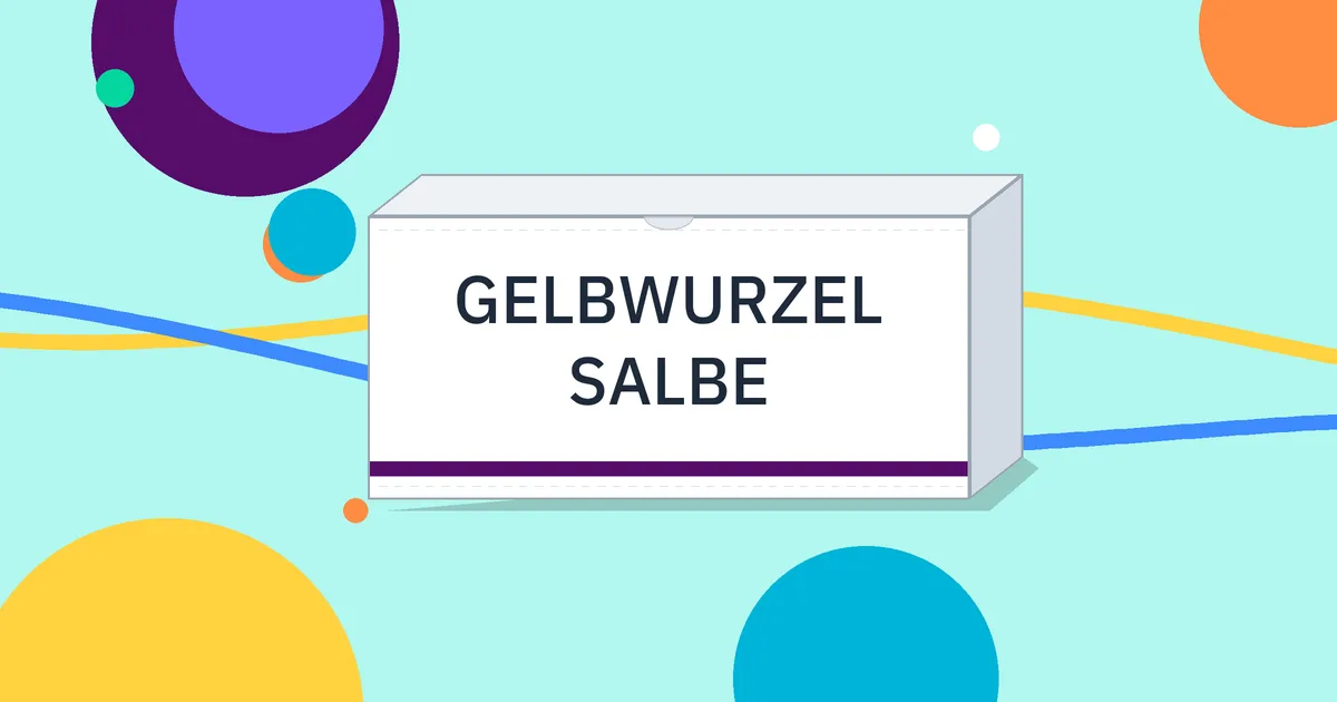 Symbolbild: Packung mit der Aufschrift GELBWURZEL SALBE (PZN 18396056) – Verfügbarkeit und Bezug in Apotheken in Frankfurt am Main