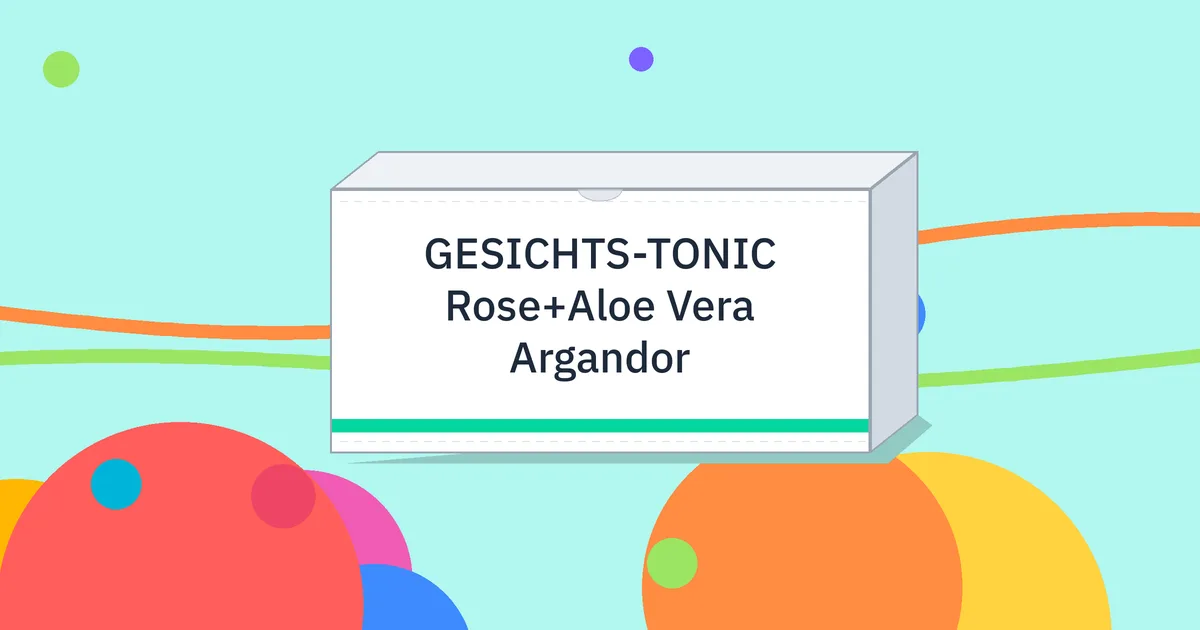 Symbolbild: Packung mit der Aufschrift GESICHTS-TONIC Rose+Aloe Vera Argandor (PZN 19307126) – Verfügbarkeit und Bezug in Apotheken in Frankfurt am Main