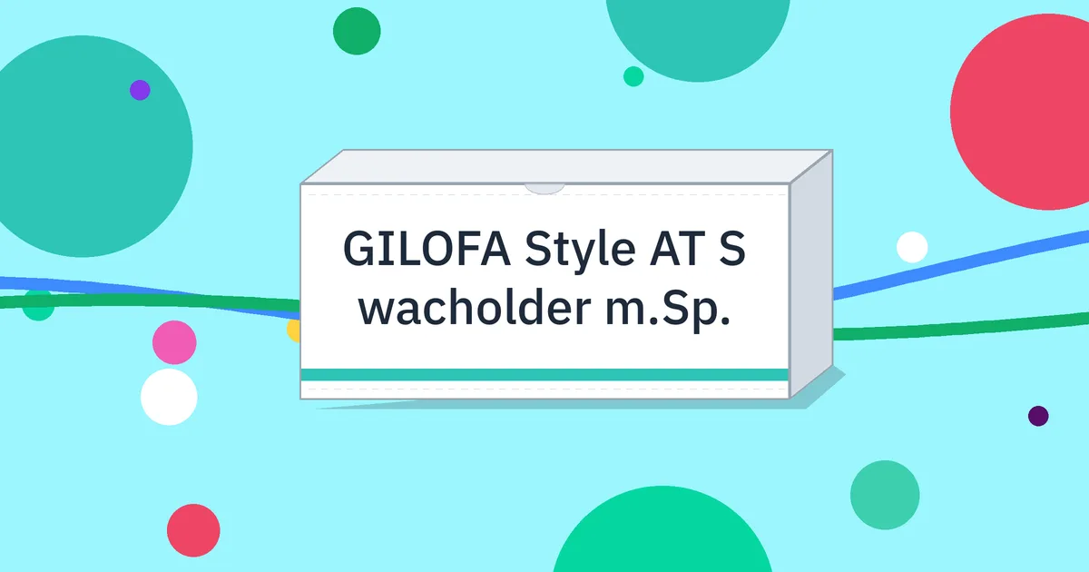 Symbolbild: Packung mit der Aufschrift GILOFA Style AT S wacholder m.Sp. (PZN 16728181) – Verfügbarkeit und Bezug in Apotheken in Frankfurt am Main