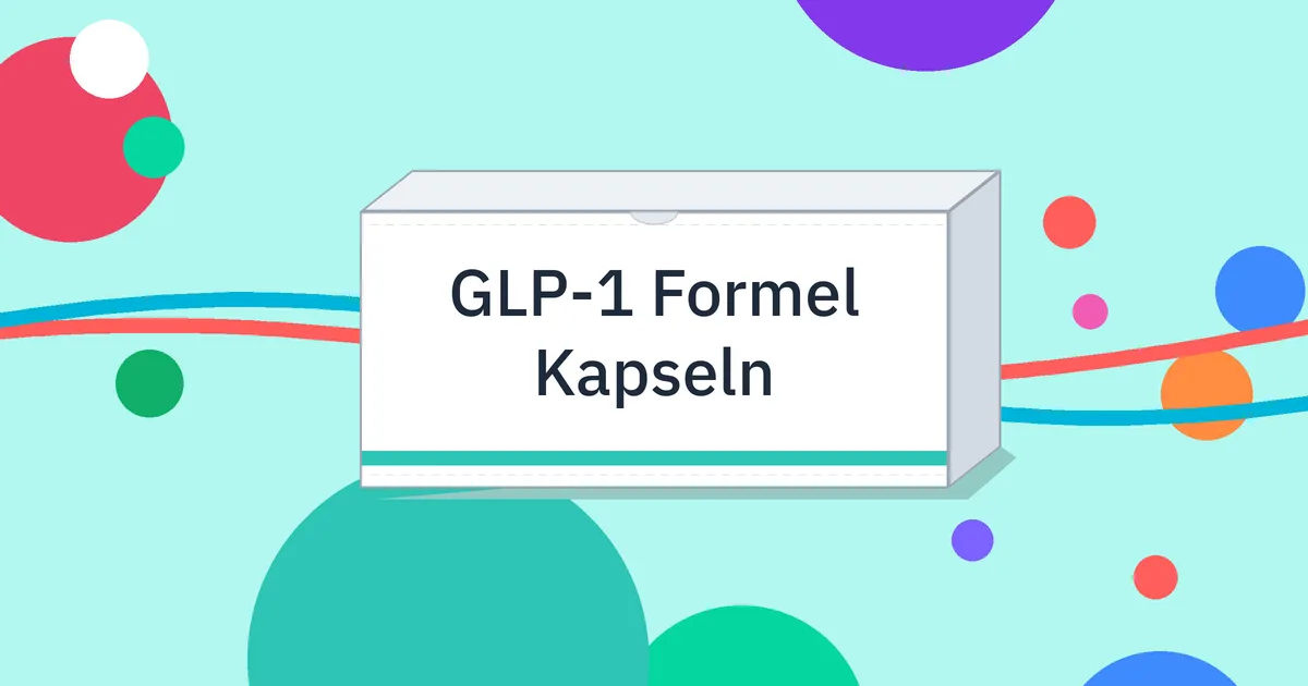 Symbolbild: Packung mit der Aufschrift GLP-1 Formel Kapseln (PZN 20828853) – Verfügbarkeit und Bezug in Apotheken in Frankfurt am Main