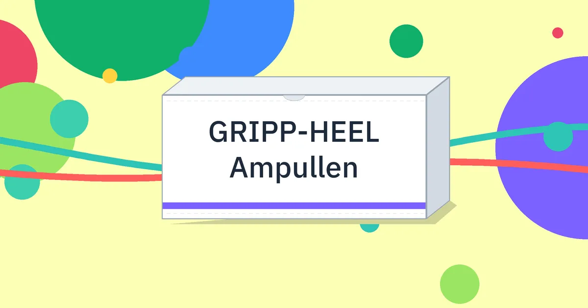 Symbolbild: Packung mit der Aufschrift GRIPP-HEEL Ampullen (PZN 00433265) – Verfügbarkeit und Bezug in Apotheken in Frankfurt am Main