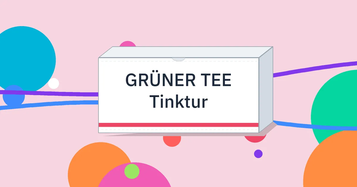 Symbolbild: Packung mit der Aufschrift GRÜNER TEE Tinktur (PZN 17186701) – Verfügbarkeit und Bezug in Apotheken in Frankfurt am Main