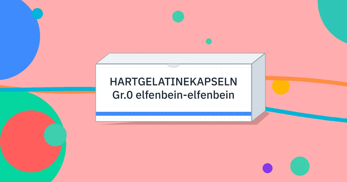 Symbolbild: Packung mit der Aufschrift HARTGELATINEKAPSELN Gr.0 elfenbein-elfenbein (PZN 17858023) – Verfügbarkeit und Bezug in Apotheken in Frankfurt am Main
