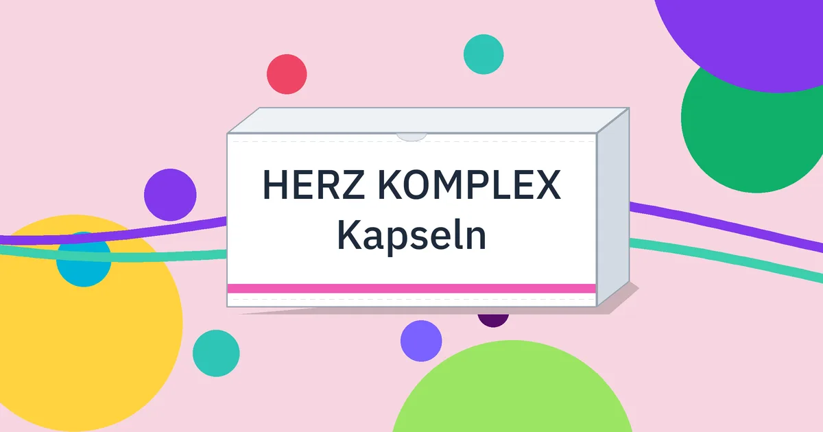 Symbolbild: Packung mit der Aufschrift HERZ KOMPLEX Kapseln (PZN 18373606) – Verfügbarkeit und Bezug in Apotheken in Frankfurt am Main