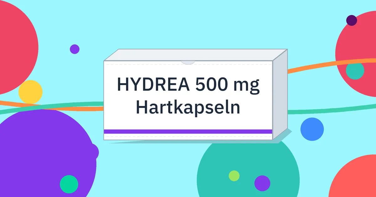 Symbolbild: Packung mit der Aufschrift HYDREA 500 mg Hartkapseln (PZN 16244833) – Verfügbarkeit und Bezug in Apotheken in Frankfurt am Main