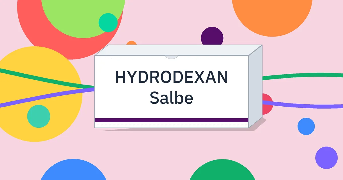 Symbolbild: Packung mit der Aufschrift HYDRODEXAN Salbe (PZN 02237189) – Verfügbarkeit und Bezug in Apotheken in Frankfurt am Main