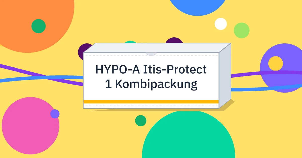 Symbolbild: Packung mit der Aufschrift HYPO-A Itis-Protect 1 Kombipackung (PZN 20372778) – Verfügbarkeit und Bezug in Apotheken in Frankfurt am Main