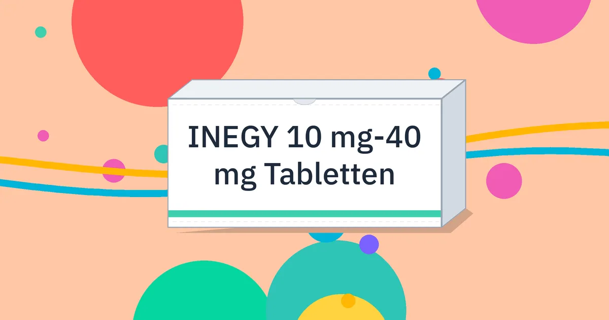 Symbolbild: Packung mit der Aufschrift INEGY 10 mg-40 mg Tabletten (PZN 11711218) – Verfügbarkeit und Bezug in Apotheken in Frankfurt am Main