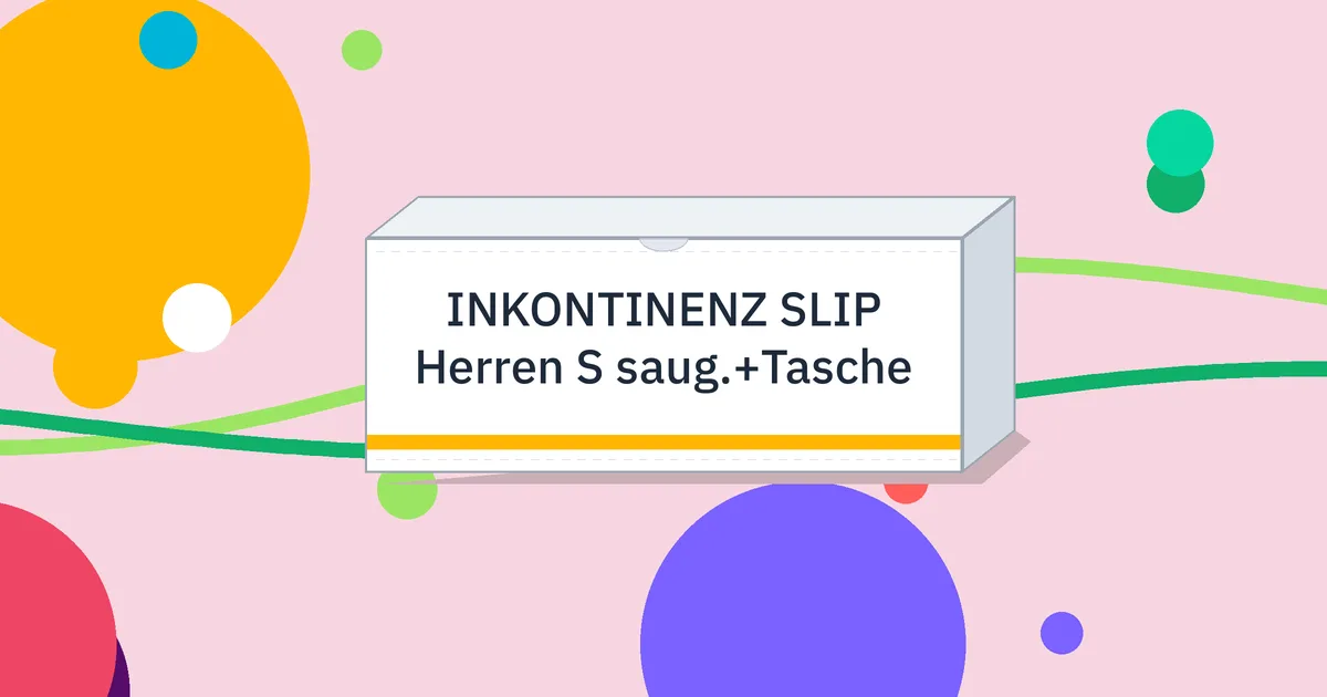 Symbolbild: Packung mit der Aufschrift INKONTINENZ SLIP Herren S saug.+Tasche (PZN 09282827) – Verfügbarkeit und Bezug in Apotheken in Frankfurt am Main