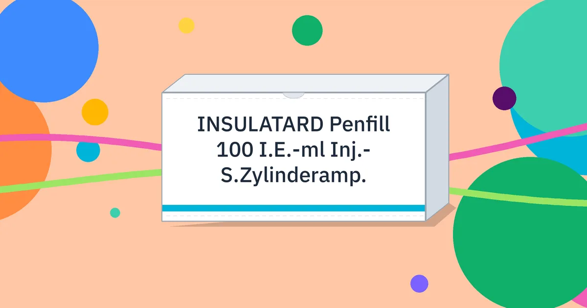 Symbolbild: Packung mit der Aufschrift INSULATARD Penfill 100 I.E.-ml Inj.-S.Zylinderamp. (PZN 00702251) – Verfügbarkeit und Bezug in Apotheken in Frankfurt am Main
