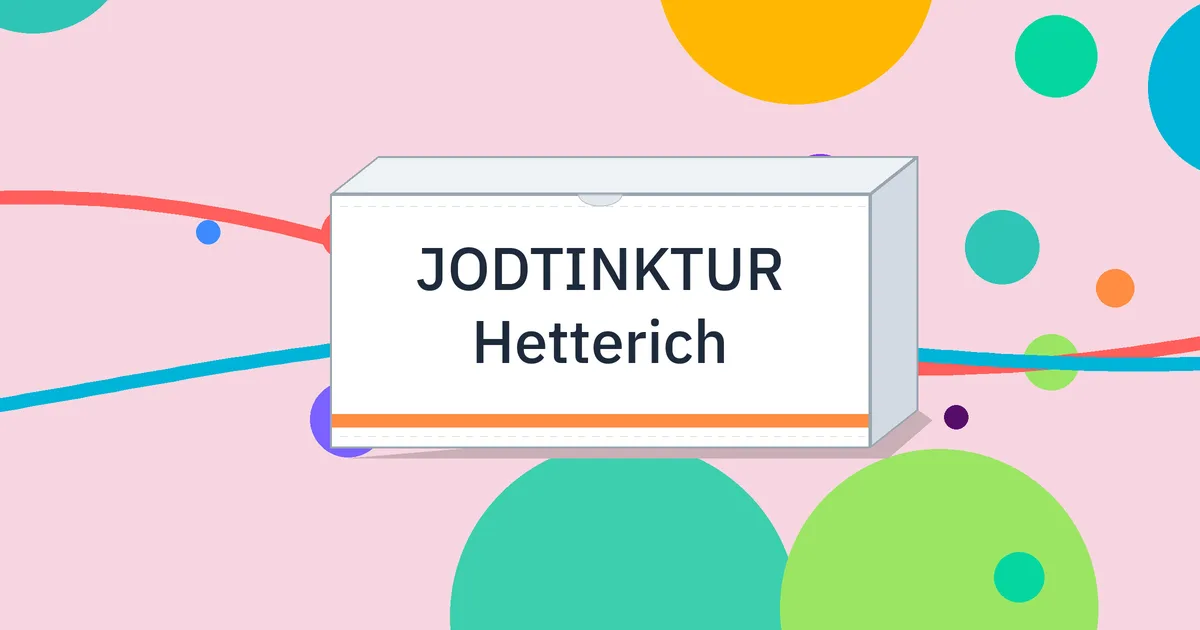 Symbolbild: Packung mit der Aufschrift JODTINKTUR Hetterich (PZN 03237398) – Verfügbarkeit und Bezug in Apotheken in Frankfurt am Main