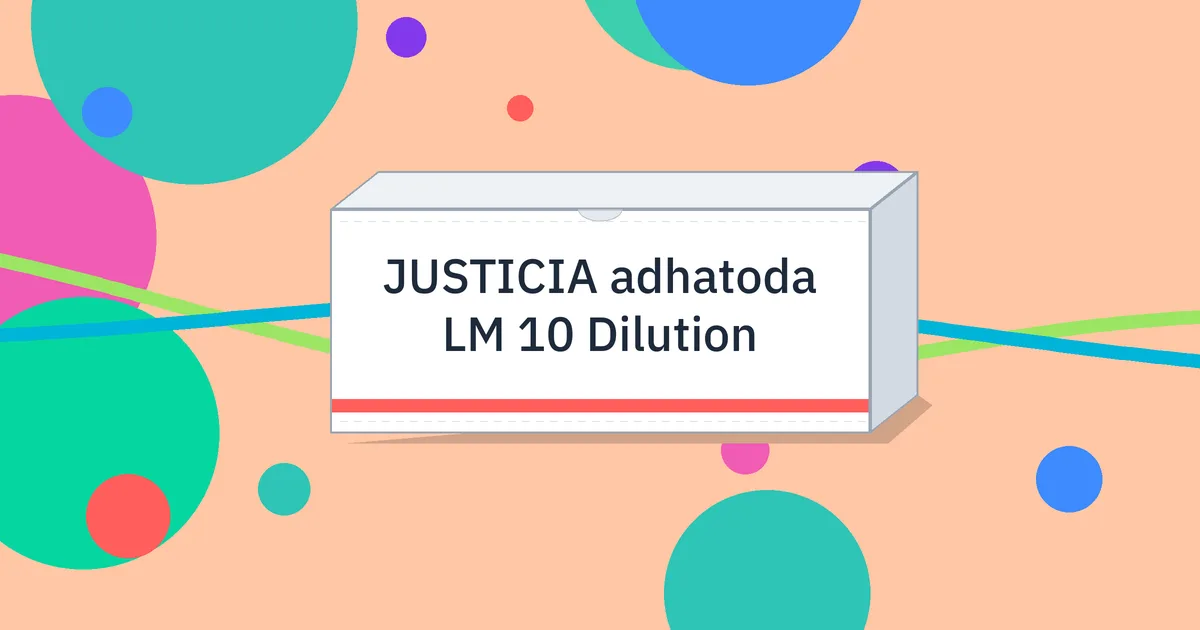 Symbolbild: Packung mit der Aufschrift JUSTICIA adhatoda LM 10 Dilution (PZN 13565531) – Verfügbarkeit und Bezug in Apotheken in Frankfurt am Main