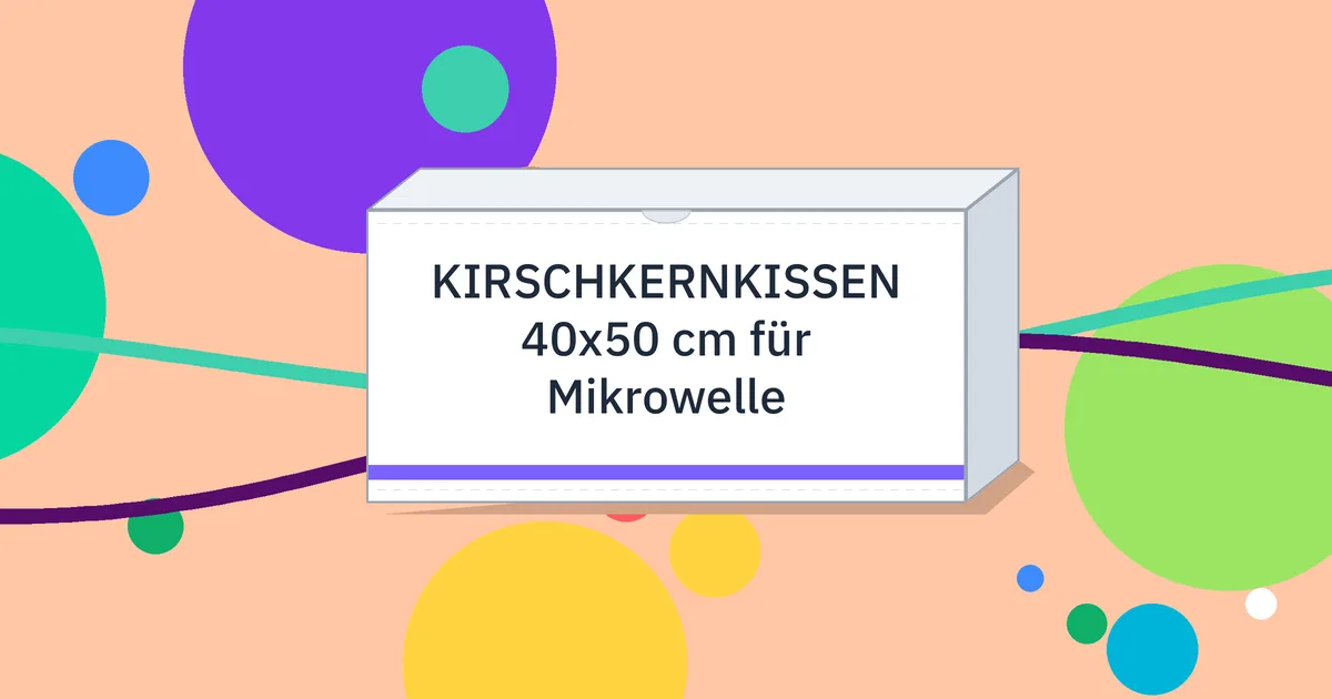 Symbolbild: Packung mit der Aufschrift KIRSCHKERNKISSEN 40x50 cm für Mikrowelle (PZN 01440600) – Verfügbarkeit und Bezug in Apotheken in Frankfurt am Main