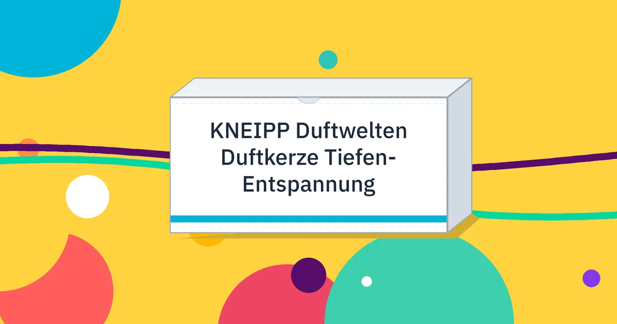 Symbolbild: Packung mit der Aufschrift KNEIPP Duftwelten Duftkerze Tiefen-Entspannung (PZN 17570345) – Verfügbarkeit und Bezug in Apotheken in Frankfurt am Main