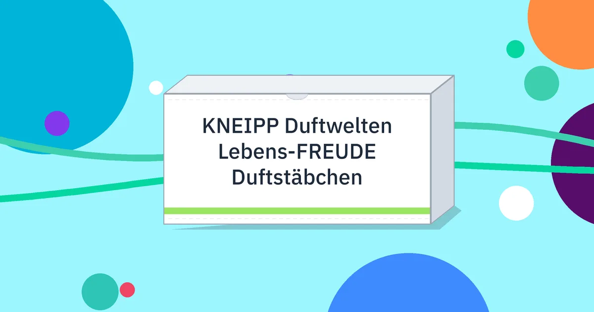 Symbolbild: Packung mit der Aufschrift KNEIPP Duftwelten Lebens-FREUDE Duftstäbchen (PZN 17365013) – Verfügbarkeit und Bezug in Apotheken in Frankfurt am Main