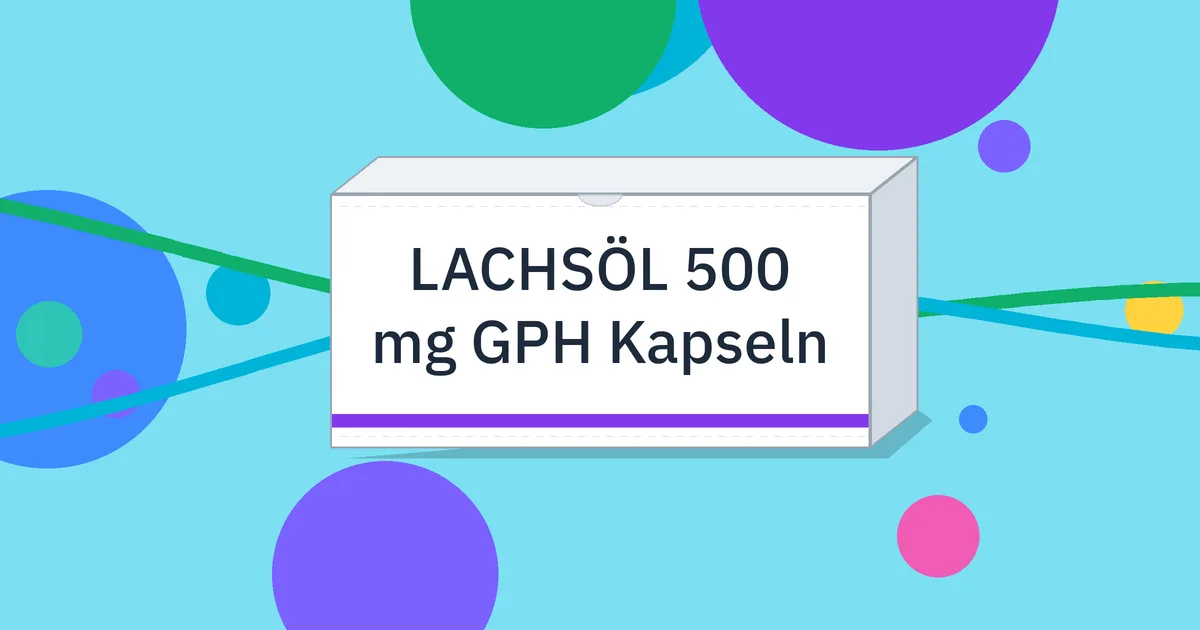 Symbolbild: Packung mit der Aufschrift LACHSÖL 500 mg GPH Kapseln (PZN 09748800) – Verfügbarkeit und Bezug in Apotheken in Frankfurt am Main