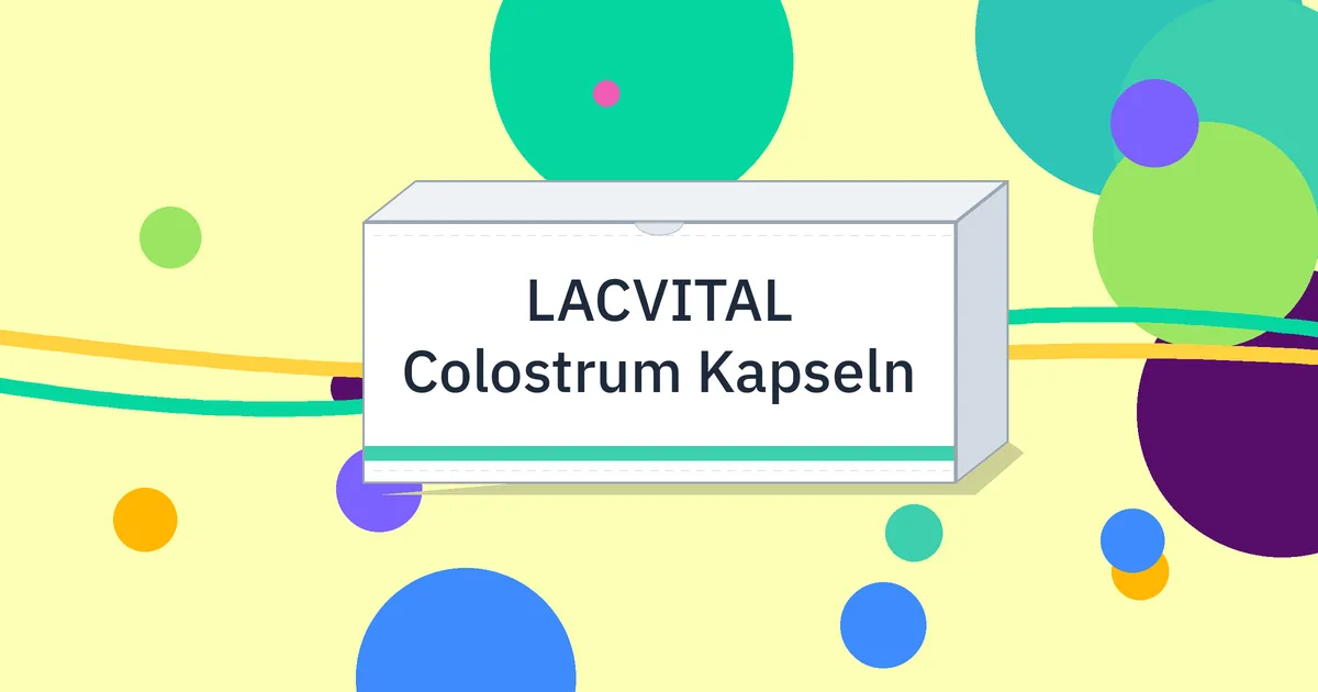 Symbolbild: Packung mit der Aufschrift LACVITAL Colostrum Kapseln (PZN 01886715) – Verfügbarkeit und Bezug in Apotheken in Frankfurt am Main