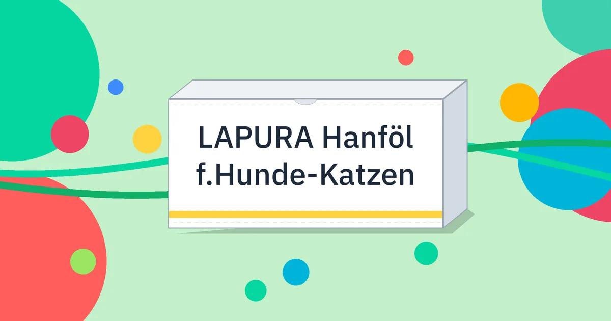 Symbolbild: Packung mit der Aufschrift LAPURA Hanföl f.Hunde-Katzen (PZN 19080964) – Verfügbarkeit und Bezug in Apotheken in Frankfurt am Main