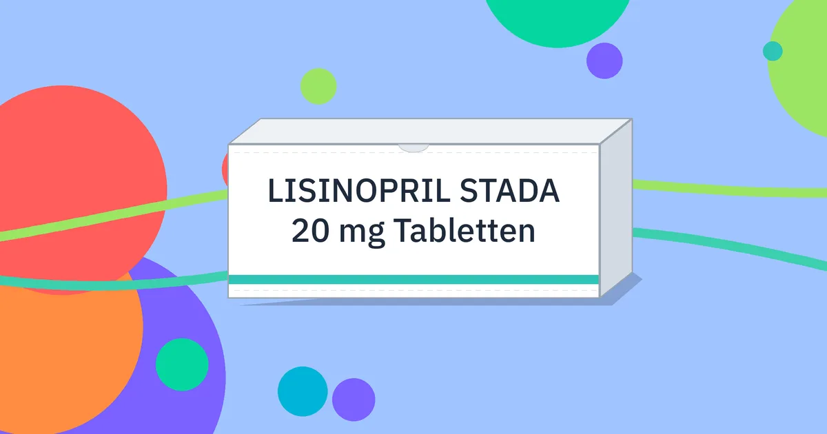 Symbolbild: Packung mit der Aufschrift LISINOPRIL STADA 20 mg Tabletten (PZN 00570513) – Verfügbarkeit und Bezug in Apotheken in Frankfurt am Main