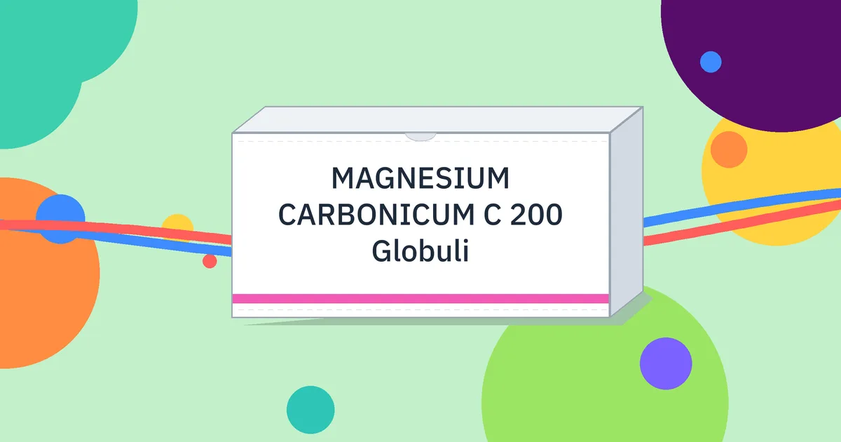 Symbolbild: Packung mit der Aufschrift MAGNESIUM CARBONICUM C 200 Globuli (PZN 15305165) – Verfügbarkeit und Bezug in Apotheken in Frankfurt am Main