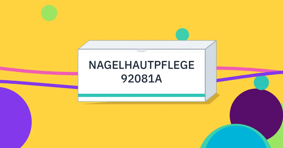 Symbolbild: Packung mit der Aufschrift NAGELHAUTPFLEGE 92081A (PZN 11108611) – Verfügbarkeit und Bezug in Apotheken in Frankfurt am Main
