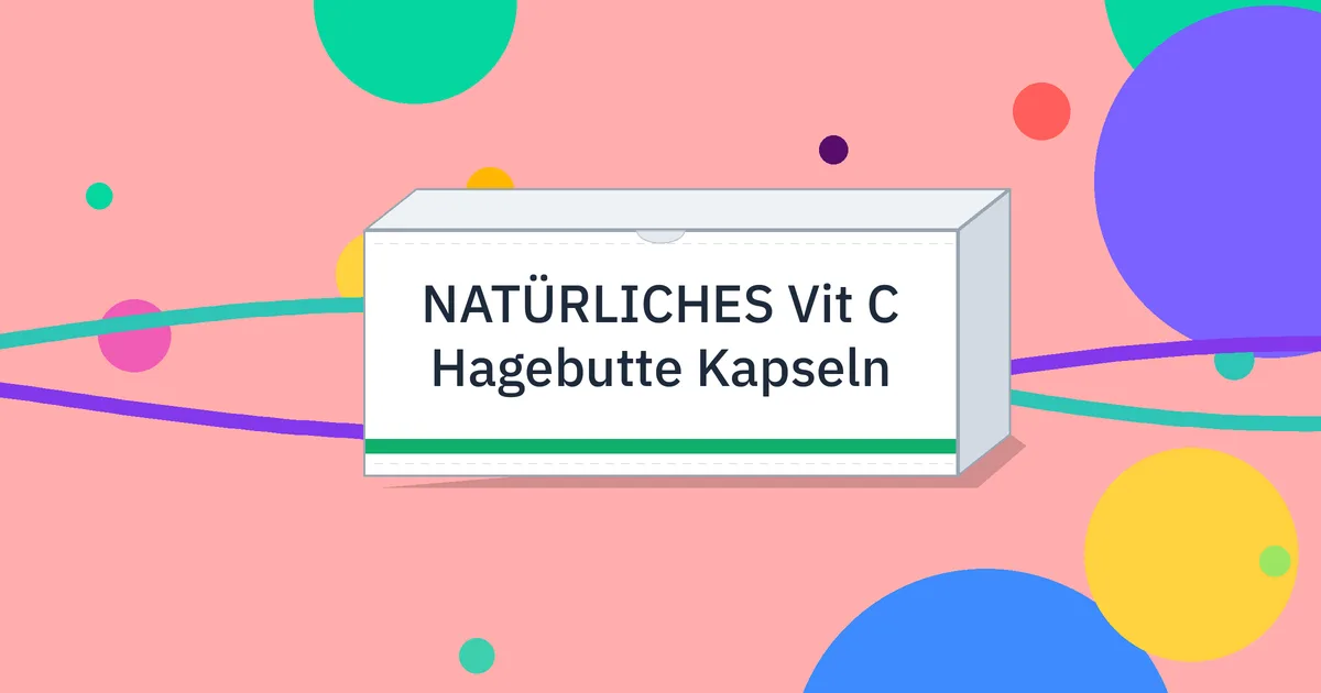 Symbolbild: Packung mit der Aufschrift NATÜRLICHES Vit C Hagebutte Kapseln (PZN 17399704) – Verfügbarkeit und Bezug in Apotheken in Frankfurt am Main