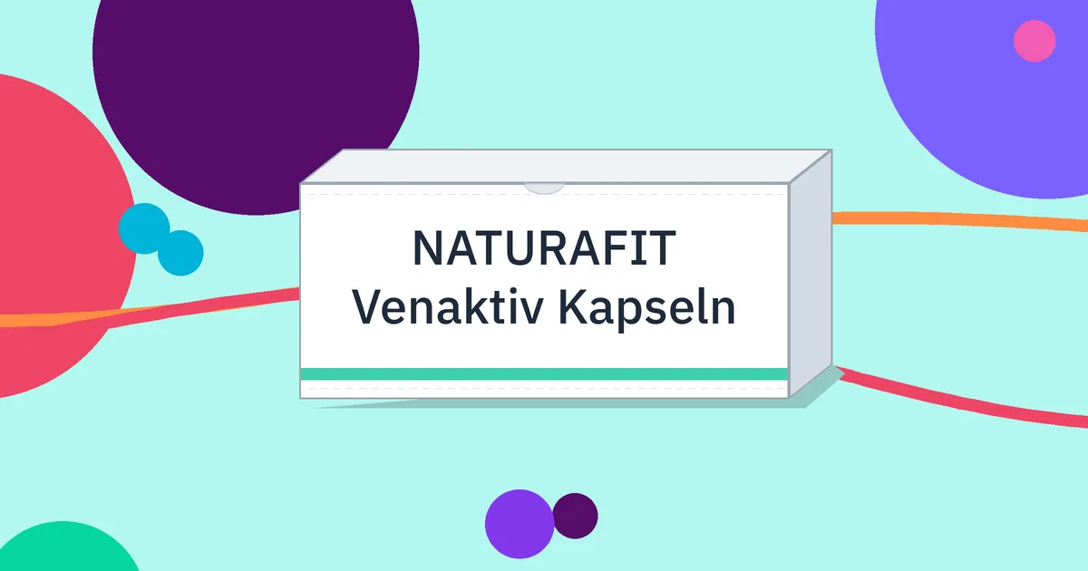 Symbolbild: Packung mit der Aufschrift NATURAFIT Venaktiv Kapseln (PZN 08469541) – Verfügbarkeit und Bezug in Apotheken in Frankfurt am Main