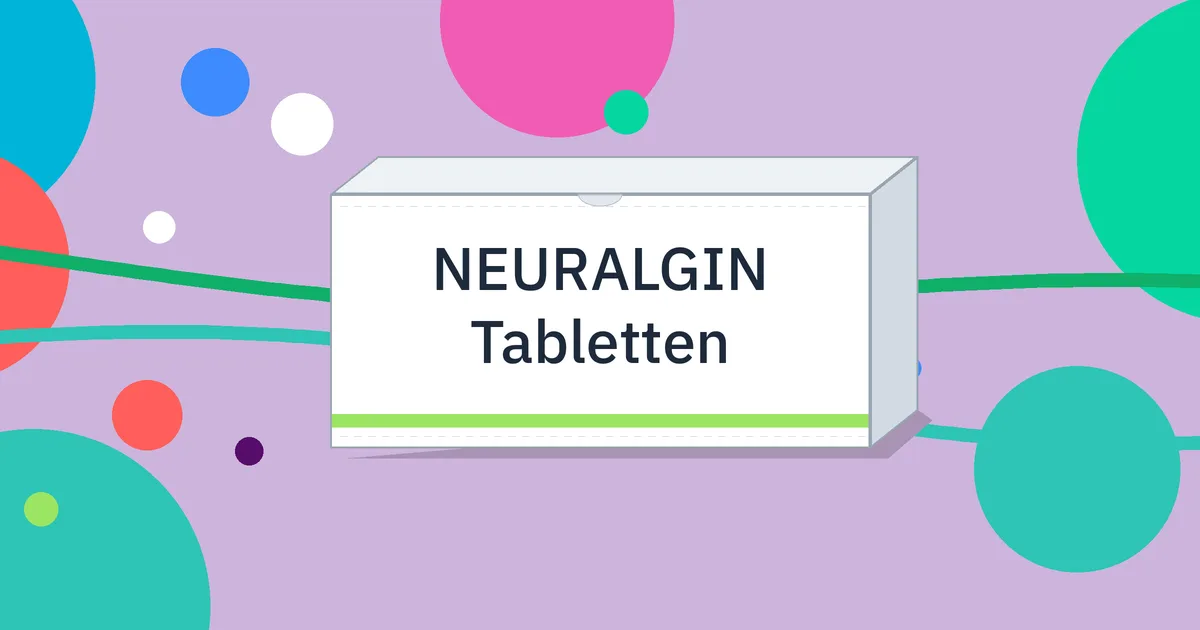 Symbolbild: Packung mit der Aufschrift NEURALGIN Tabletten (PZN 03875041) – Verfügbarkeit und Bezug in Apotheken in Frankfurt am Main