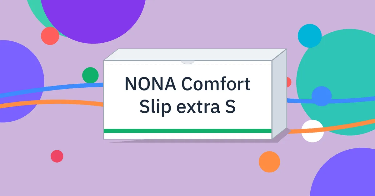 Symbolbild: Packung mit der Aufschrift NONA Comfort Slip extra S (PZN 12538377) – Verfügbarkeit und Bezug in Apotheken in Frankfurt am Main