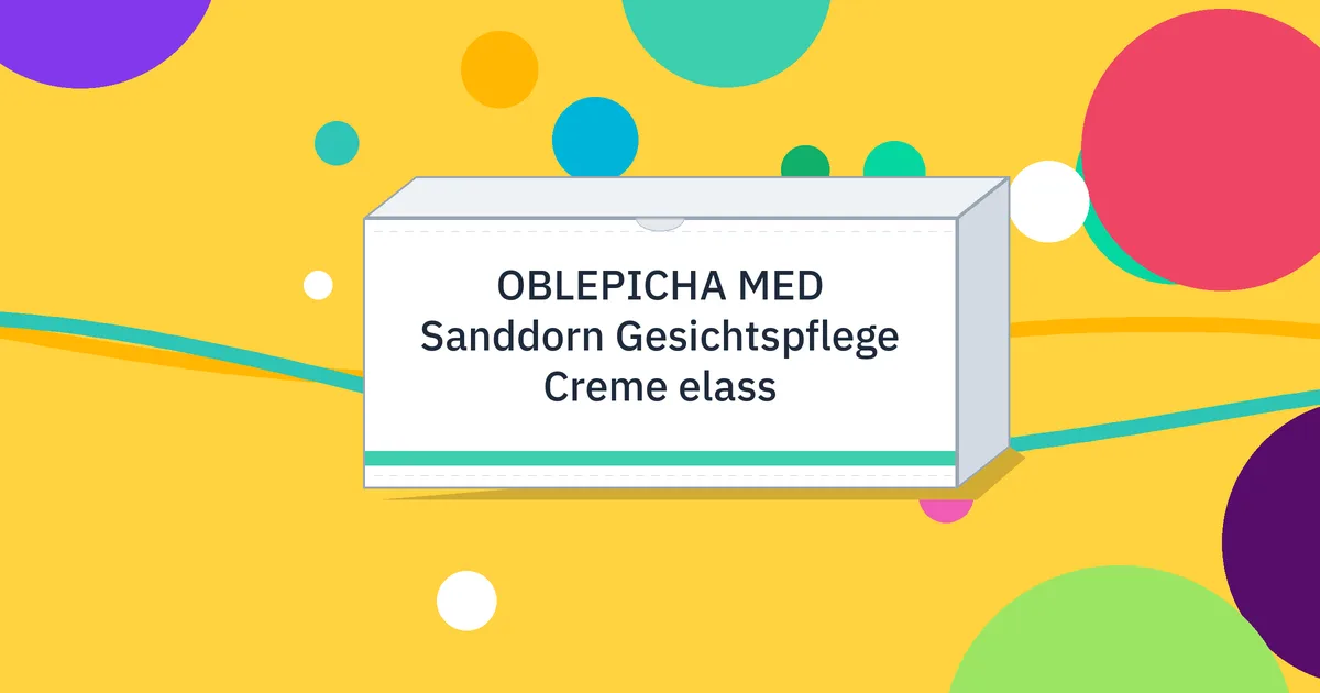 Symbolbild: Packung mit der Aufschrift OBLEPICHA MED Sanddorn Gesichtspflege Creme elass (PZN 00830032) – Verfügbarkeit und Bezug in Apotheken in Frankfurt am Main
