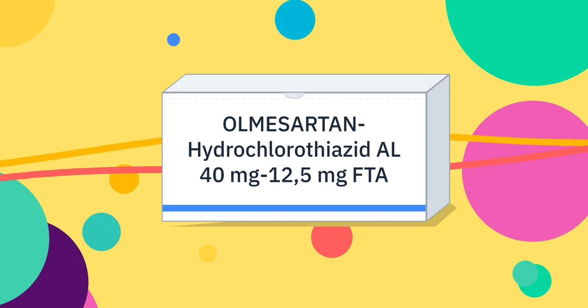 Symbolbild: Packung mit der Aufschrift OLMESARTAN-Hydrochlorothiazid AL 40 mg-12,5 mg FTA (PZN 12572173) – Verfügbarkeit und Bezug in Apotheken in Frankfurt am Main