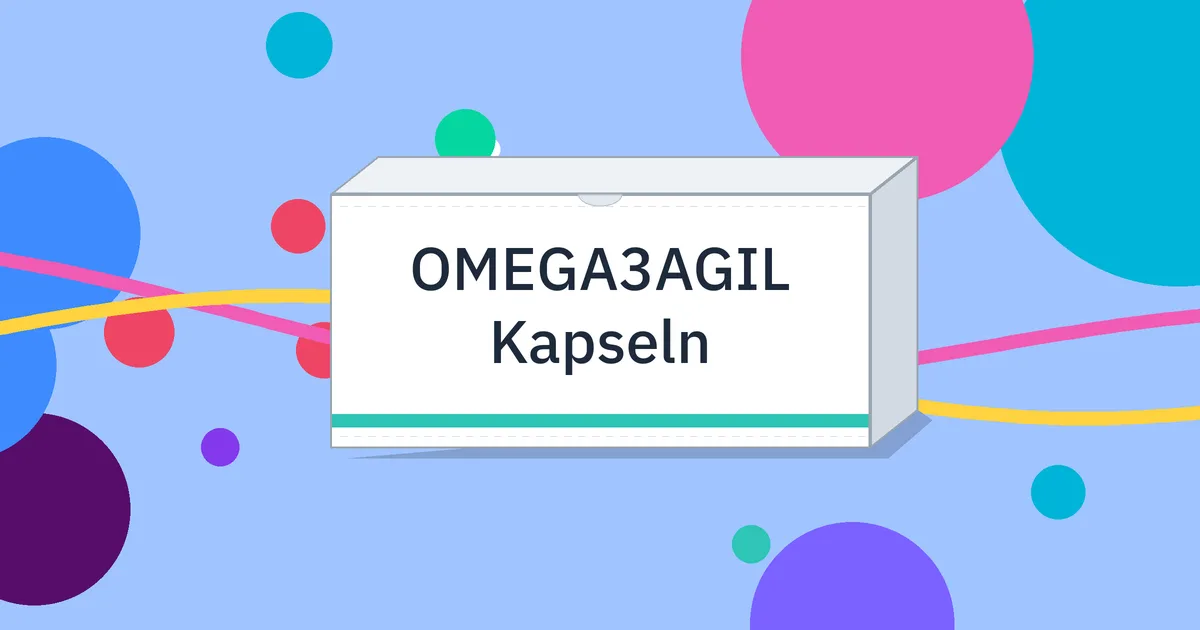 Symbolbild: Packung mit der Aufschrift OMEGA3AGIL Kapseln (PZN 19540874) – Verfügbarkeit und Bezug in Apotheken in Frankfurt am Main