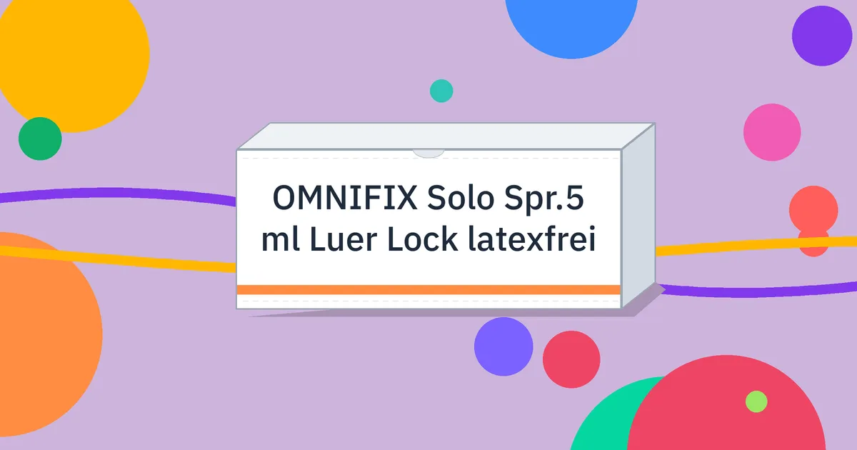 Symbolbild: Packung mit der Aufschrift OMNIFIX Solo Spr.5 ml Luer Lock latexfrei (PZN 00570016) – Verfügbarkeit und Bezug in Apotheken in Frankfurt am Main