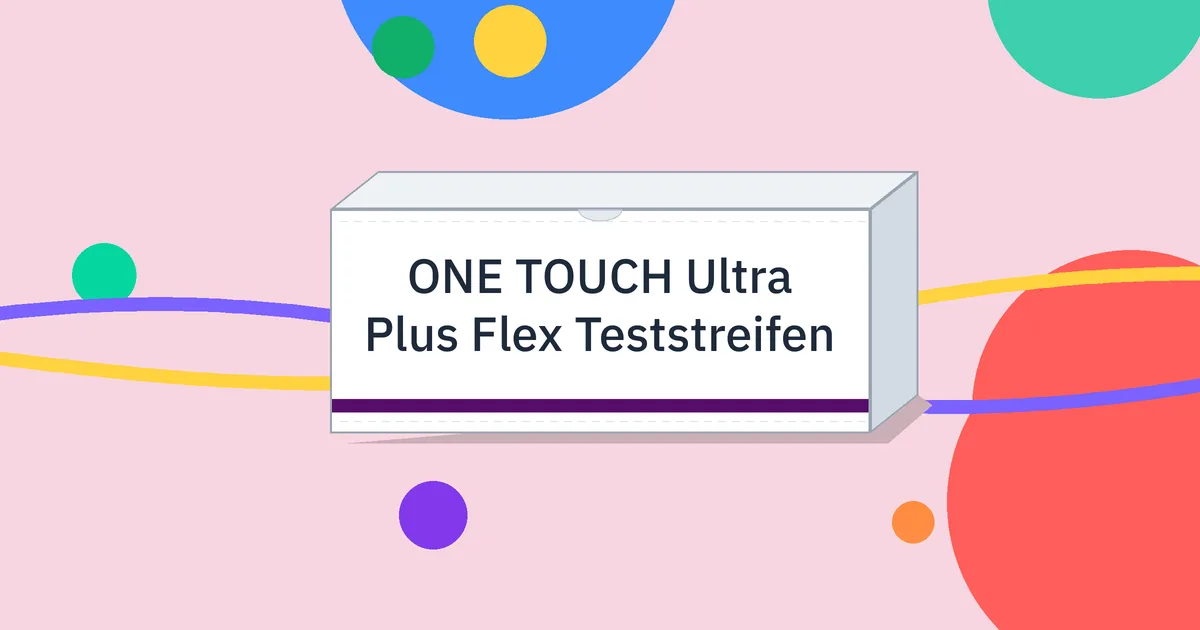 Symbolbild: Packung mit der Aufschrift ONE TOUCH Ultra Plus Flex Teststreifen (PZN 14284969) – Verfügbarkeit und Bezug in Apotheken in Frankfurt am Main