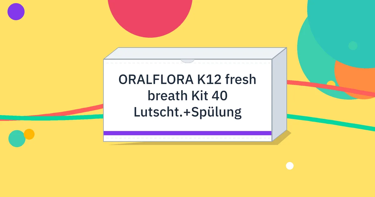 Symbolbild: Packung mit der Aufschrift ORALFLORA K12 fresh breath Kit 40 Lutscht.+Spülung (PZN 10744799) – Verfügbarkeit und Bezug in Apotheken in Frankfurt am Main