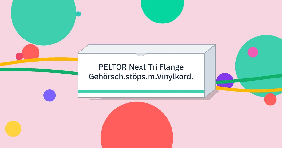 Symbolbild: Packung mit der Aufschrift PELTOR Next Tri Flange Gehörsch.stöps.m.Vinylkord. (PZN 04241410) – Verfügbarkeit und Bezug in Apotheken in Frankfurt am Main