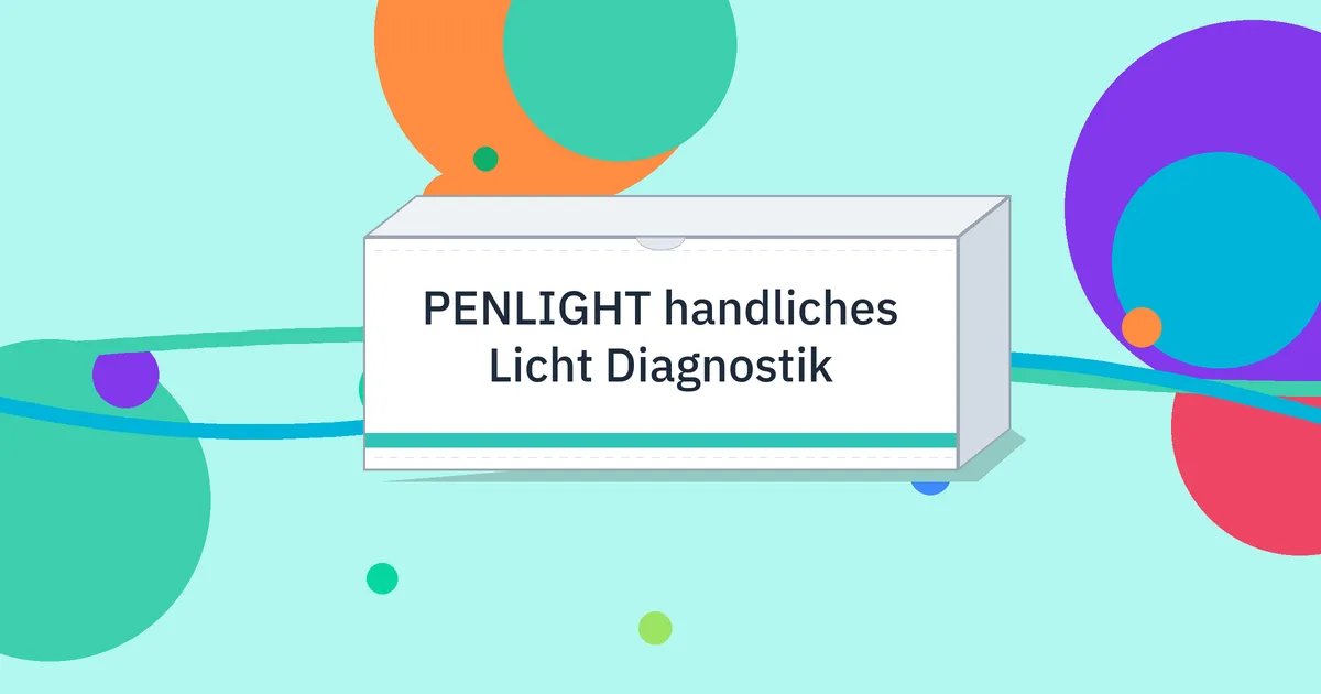 Symbolbild: Packung mit der Aufschrift PENLIGHT handliches Licht Diagnostik (PZN 10281282) – Verfügbarkeit und Bezug in Apotheken in Frankfurt am Main