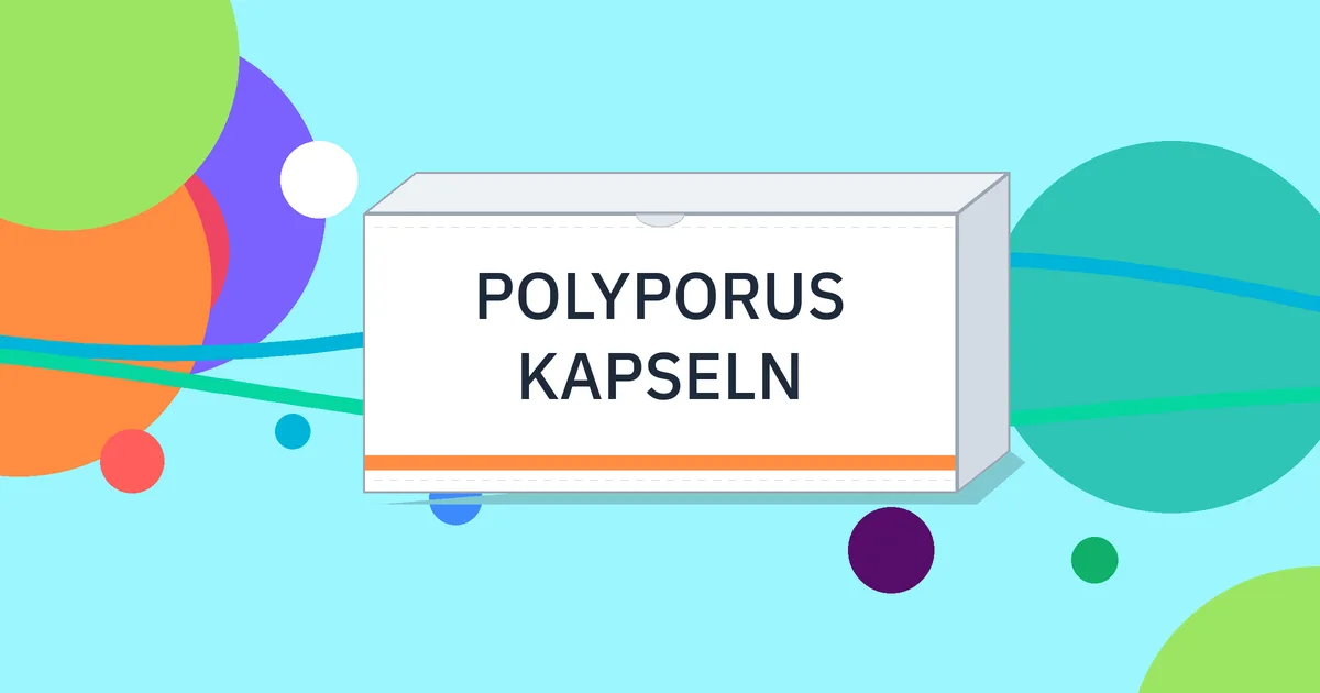 Symbolbild: Packung mit der Aufschrift POLYPORUS KAPSELN (PZN 06862783) – Verfügbarkeit und Bezug in Apotheken in Frankfurt am Main