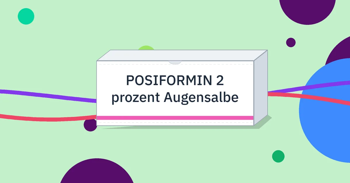 Symbolbild: Packung mit der Aufschrift POSIFORMIN 2 prozent Augensalbe (PZN 03515911) – Verfügbarkeit und Bezug in Apotheken in Frankfurt am Main