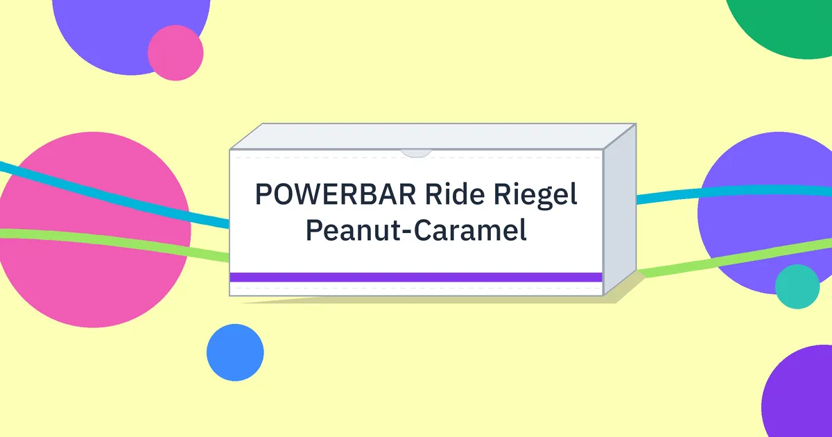 Symbolbild: Packung mit der Aufschrift POWERBAR Ride Riegel Peanut-Caramel (PZN 10735346) – Verfügbarkeit und Bezug in Apotheken in Frankfurt am Main