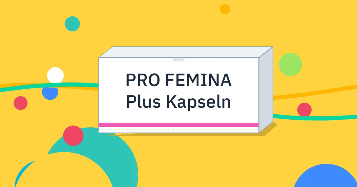Symbolbild: Packung mit der Aufschrift PRO FEMINA Plus Kapseln (PZN 02222791) – Verfügbarkeit und Bezug in Apotheken in Frankfurt am Main