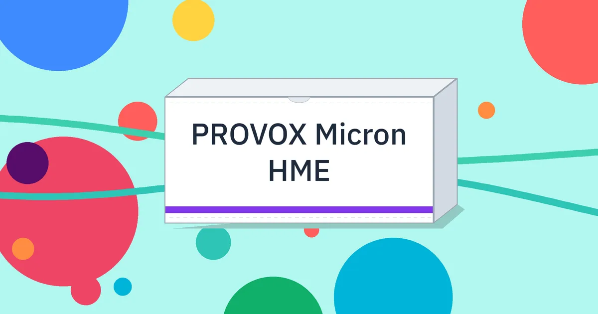 Symbolbild: Packung mit der Aufschrift PROVOX Micron HME (PZN 10028620) – Verfügbarkeit und Bezug in Apotheken in Frankfurt am Main