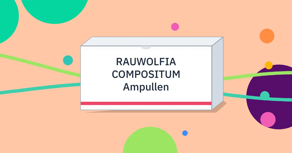 Symbolbild: Packung mit der Aufschrift RAUWOLFIA COMPOSITUM Ampullen (PZN 04313894) – Verfügbarkeit und Bezug in Apotheken in Frankfurt am Main