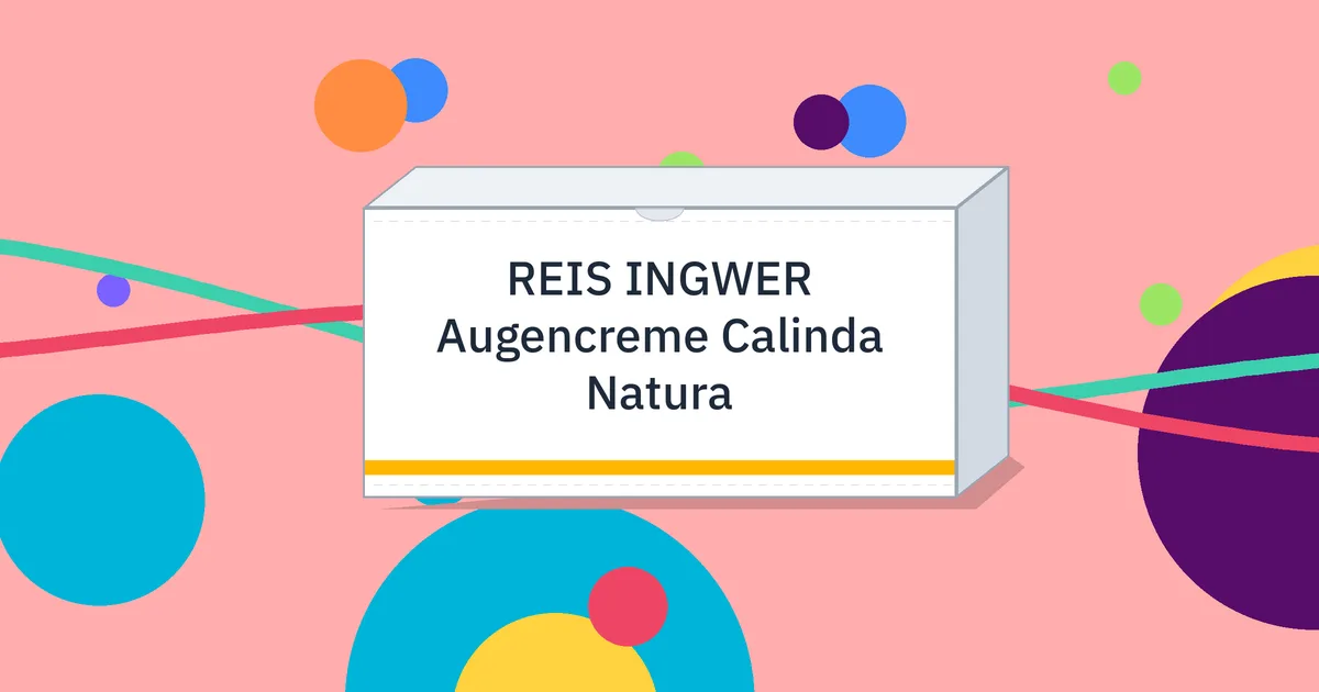 Symbolbild: Packung mit der Aufschrift REIS INGWER Augencreme Calinda Natura (PZN 05876748) – Verfügbarkeit und Bezug in Apotheken in Frankfurt am Main